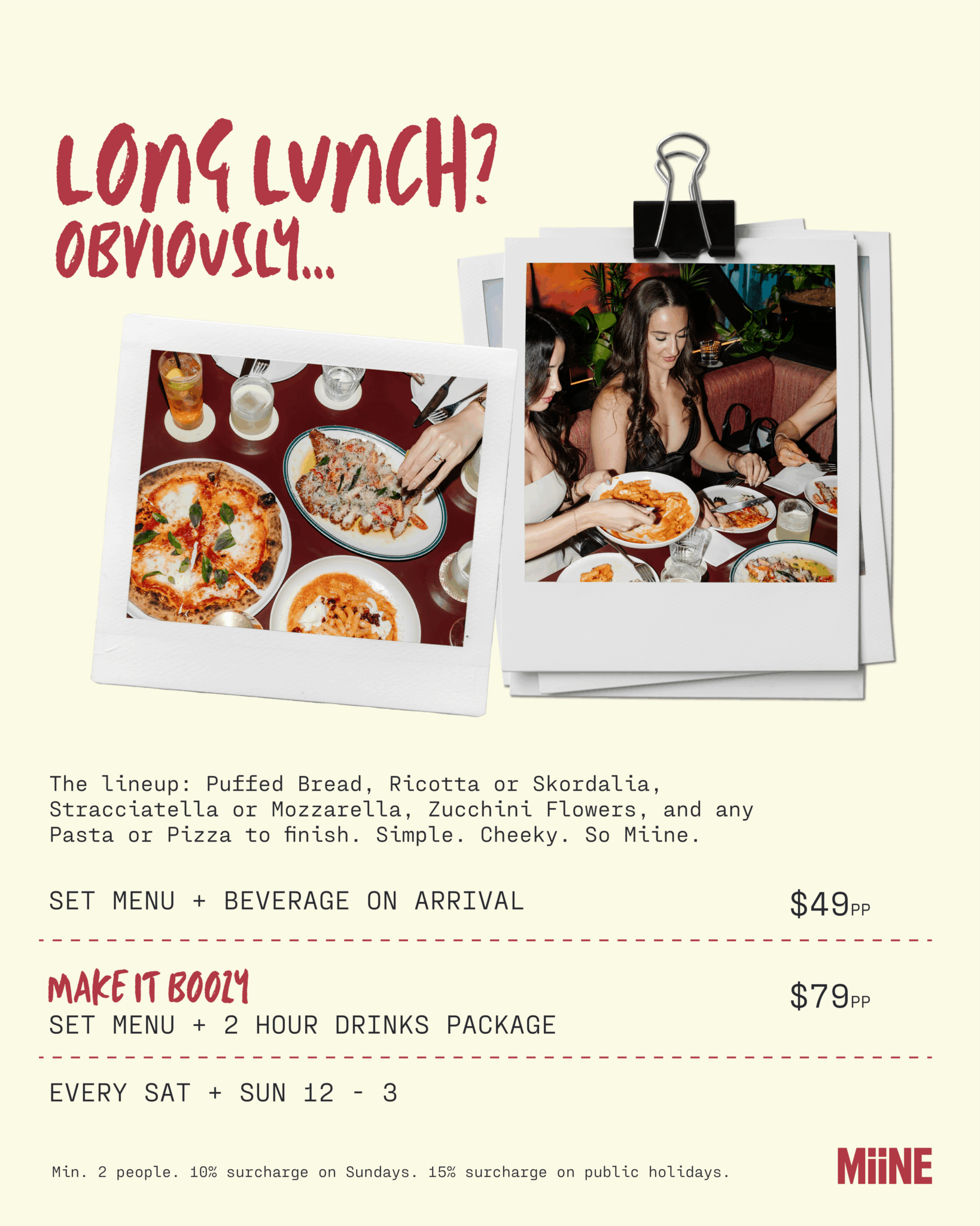 Family Friendly Italian Restaurant Newcastle | Miine